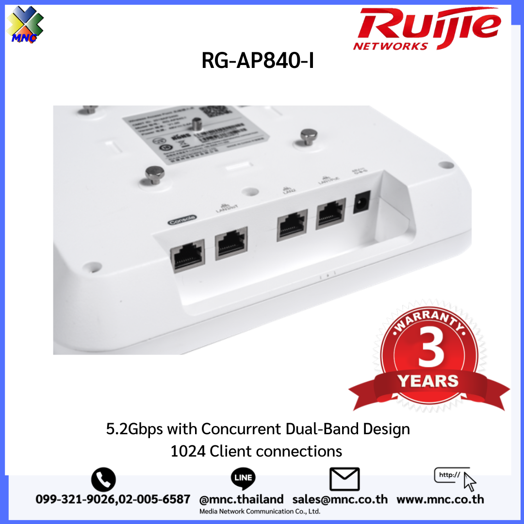 RG-AP840-I, Ruijie Wi-Fi 6 Indoor Access Point » MNC Co., Ltd.