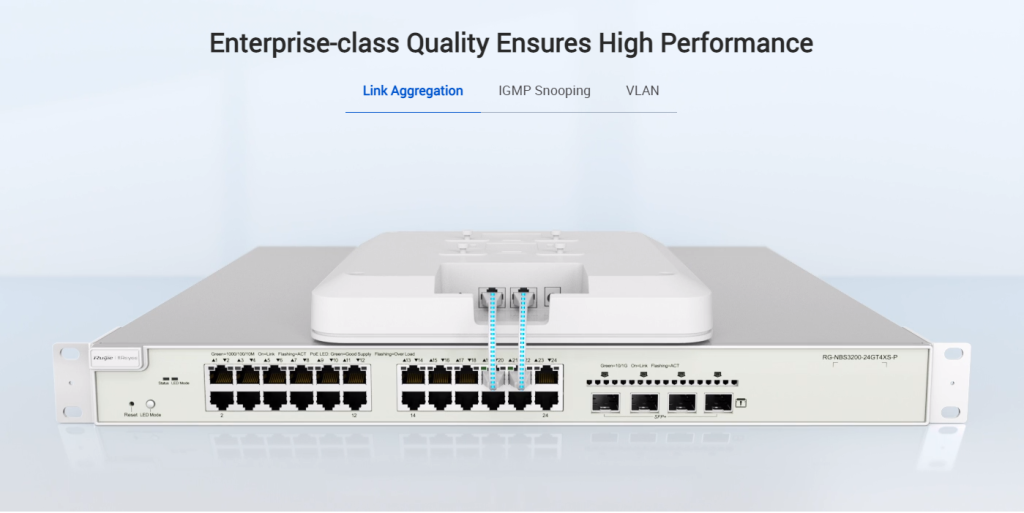 RG-NBS3100-24GT4SFP-P, Reyee 28-Port Gigabit Layer 2 Cloud Managed 24 ...
