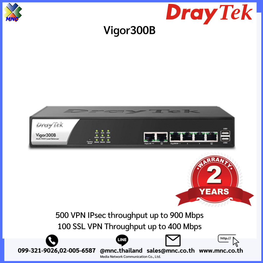 DrayTek Vigor300B Quad-WAN High-Performance Load Balancing Router » MNC ...