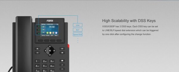 X303 Series, Fanvil Enterprise IP Phone จอสี 2.4" » MNC Co., Ltd.