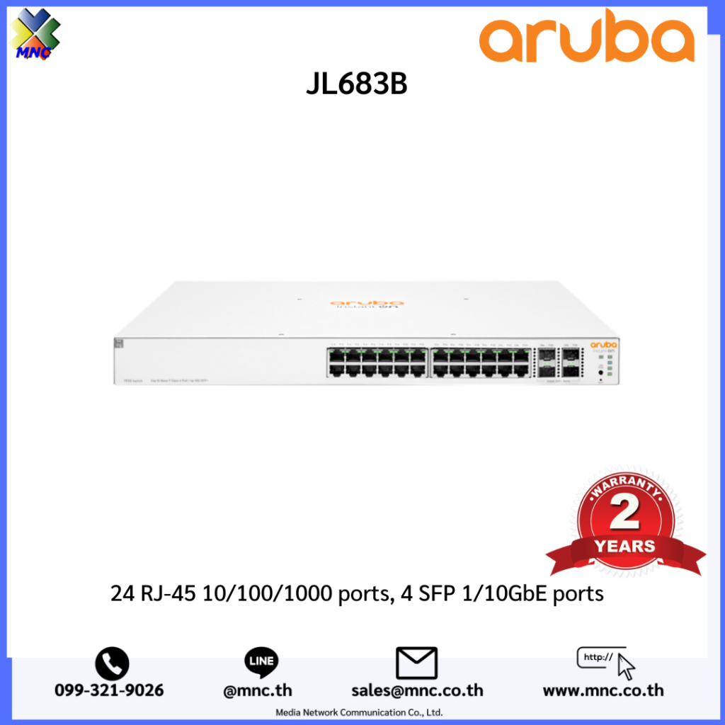 JL683B, Aruba HPE Networking Instant On Switch 24p Gigabit CL4 PoE 4p ...