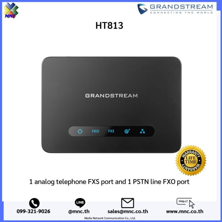 HT813, Grandstream 1FXO,1FXS, WAN & LAN 10/100/1000Mb » MNC Co., Ltd.